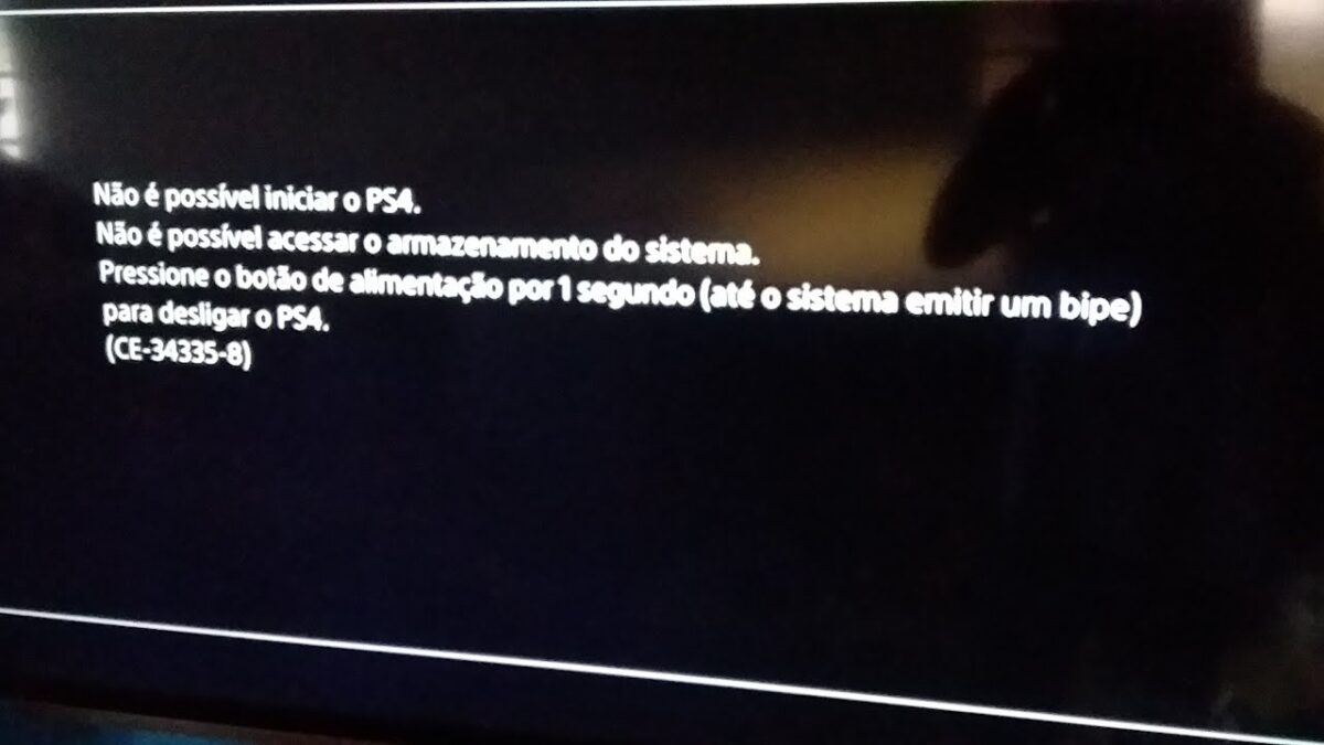 Como resolver o erro CE-34335-8 no PS4